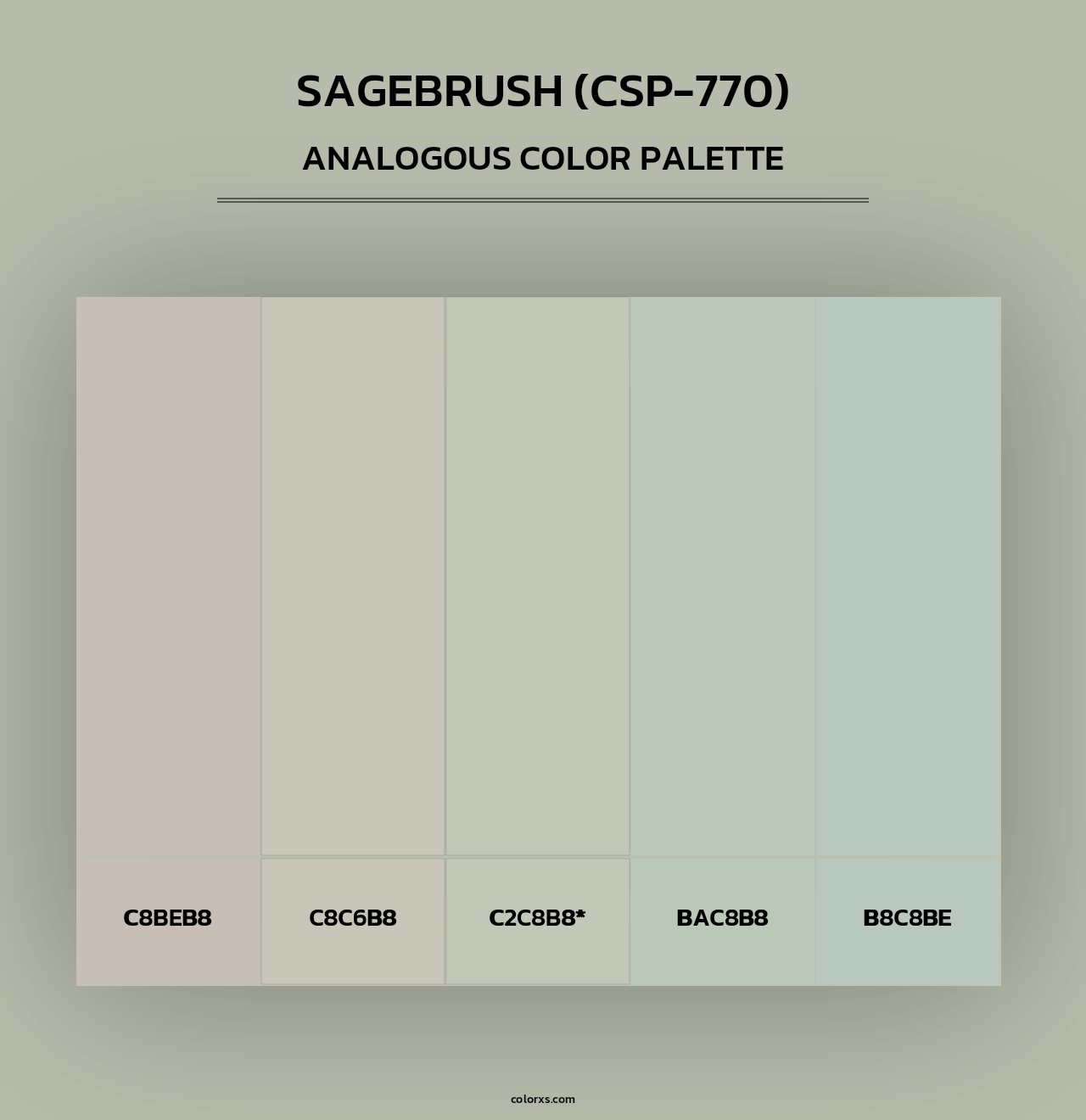 Benjamin Moore Sagebrush (CSP-770) Paint coordinating colors and ...