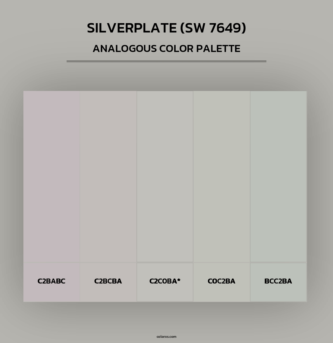 Sherwin Williams Silverplate (SW 7649) Paint coordinating colors and ...