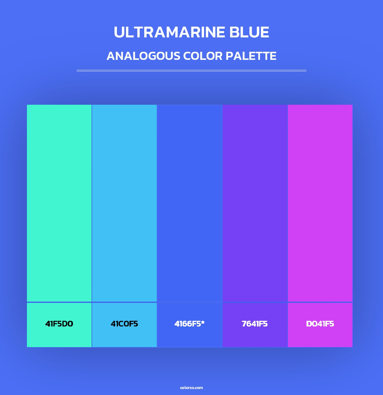 Ultramarine Blue color palettes - colorxs.com