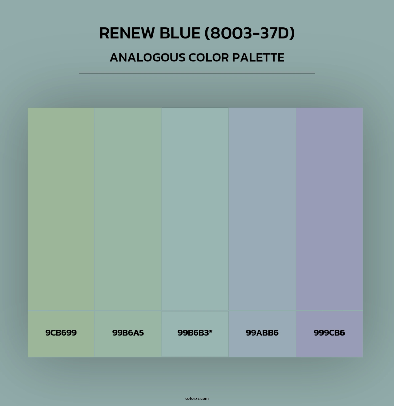 Valspar Renew Blue (8003-37D) Paint coordinating colors and palettes ...