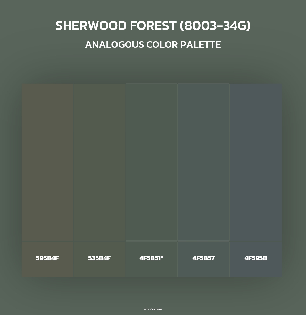 Valspar Sherwood Forest (8003-34G) Paint coordinating colors and ...