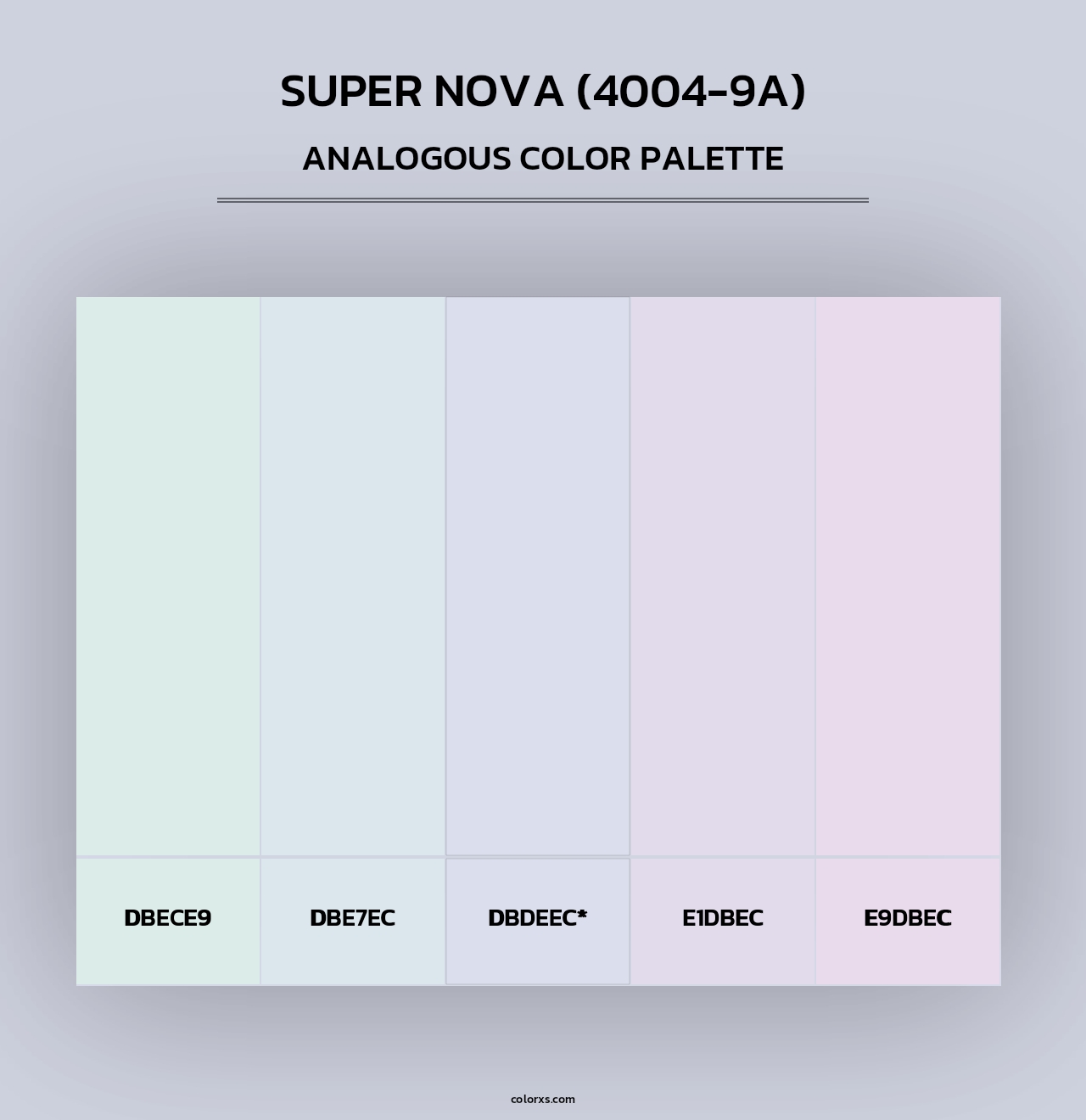 Valspar Super Nova (4004-9A) Paint coordinating colors and palettes ...