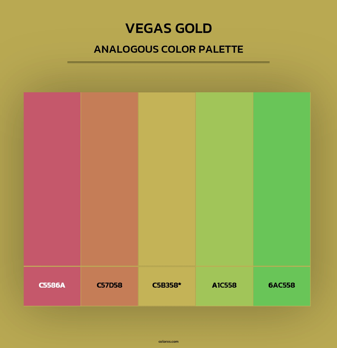 Vegas Gold color palettes - colorxs.com