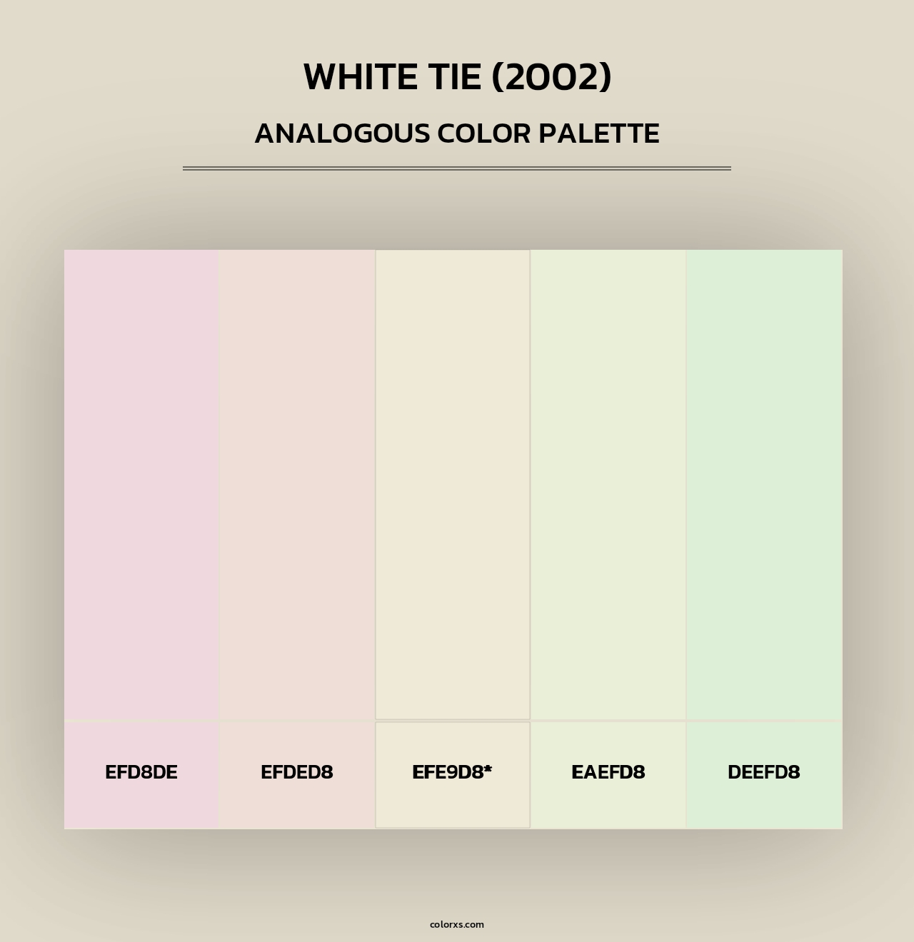 Farrow & Ball White Tie (2002) Paint coordinating colors and palettes ...