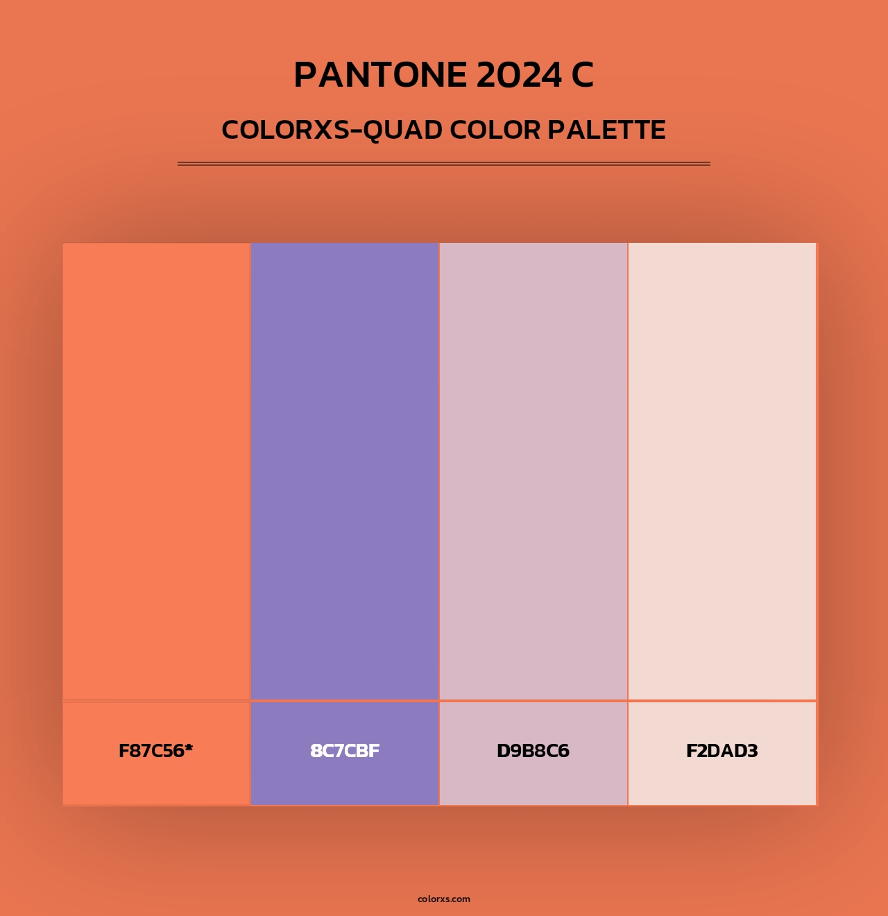 PANTONE 2024 C color palettes - colorxs.com