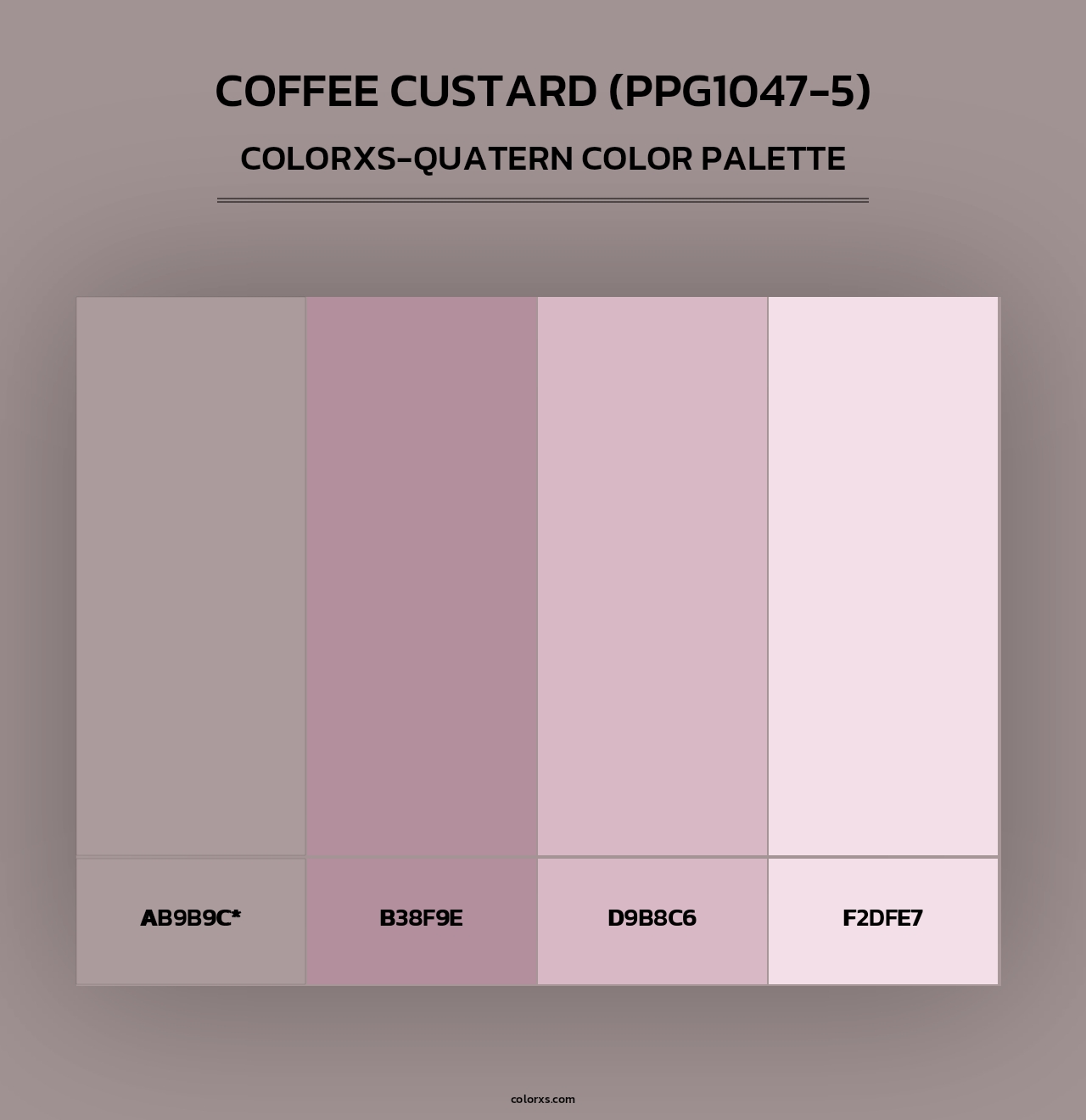 PPG Paints Coffee Custard (PPG1047-5) Paint coordinating colors and ...
