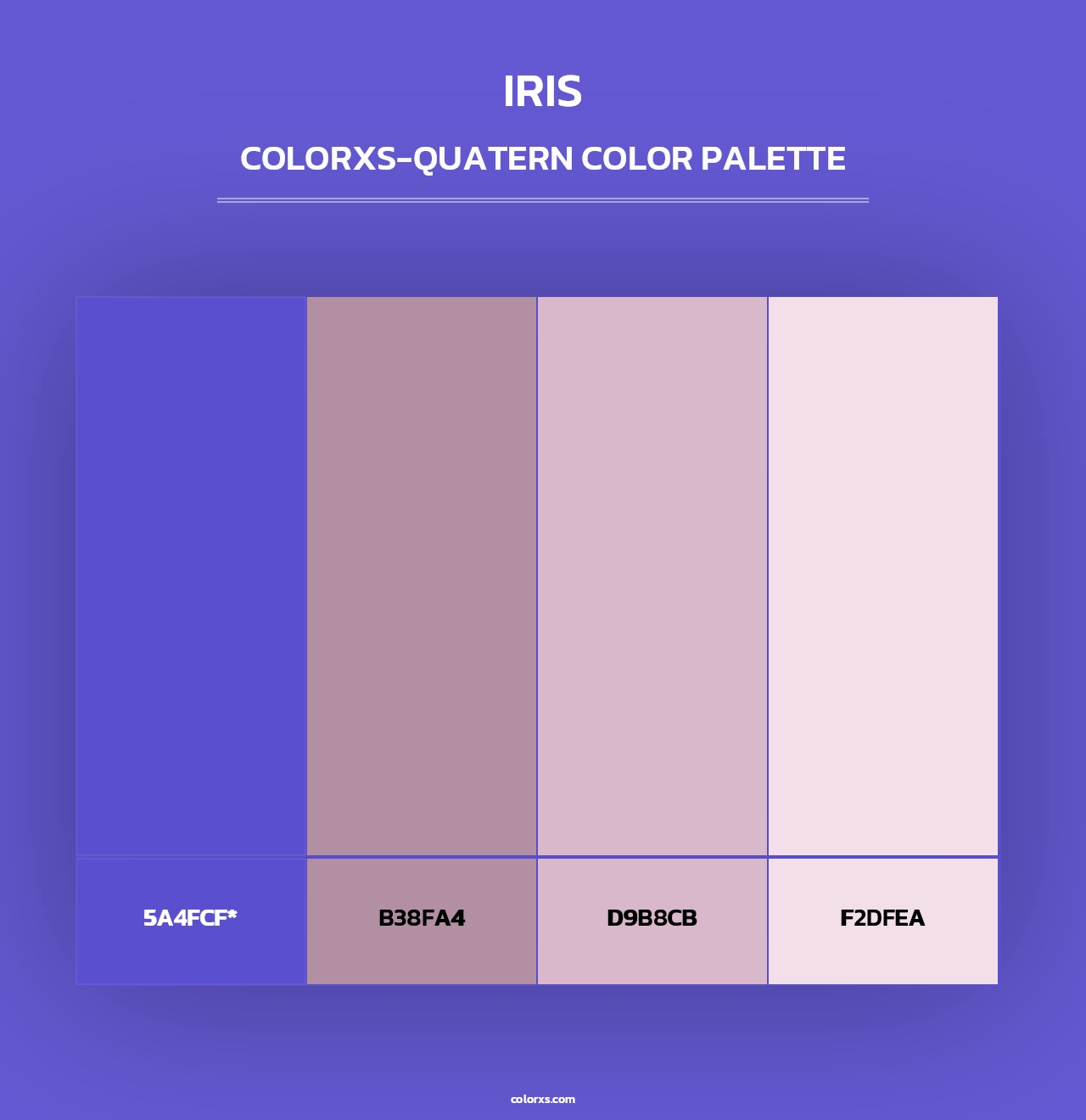 Iris color palettes - colorxs.com