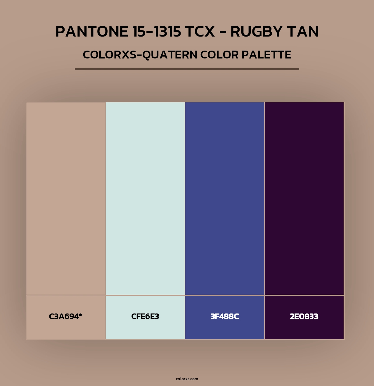 PANTONE 15-1315 TCX - Rugby Tan color palettes - colorxs.com