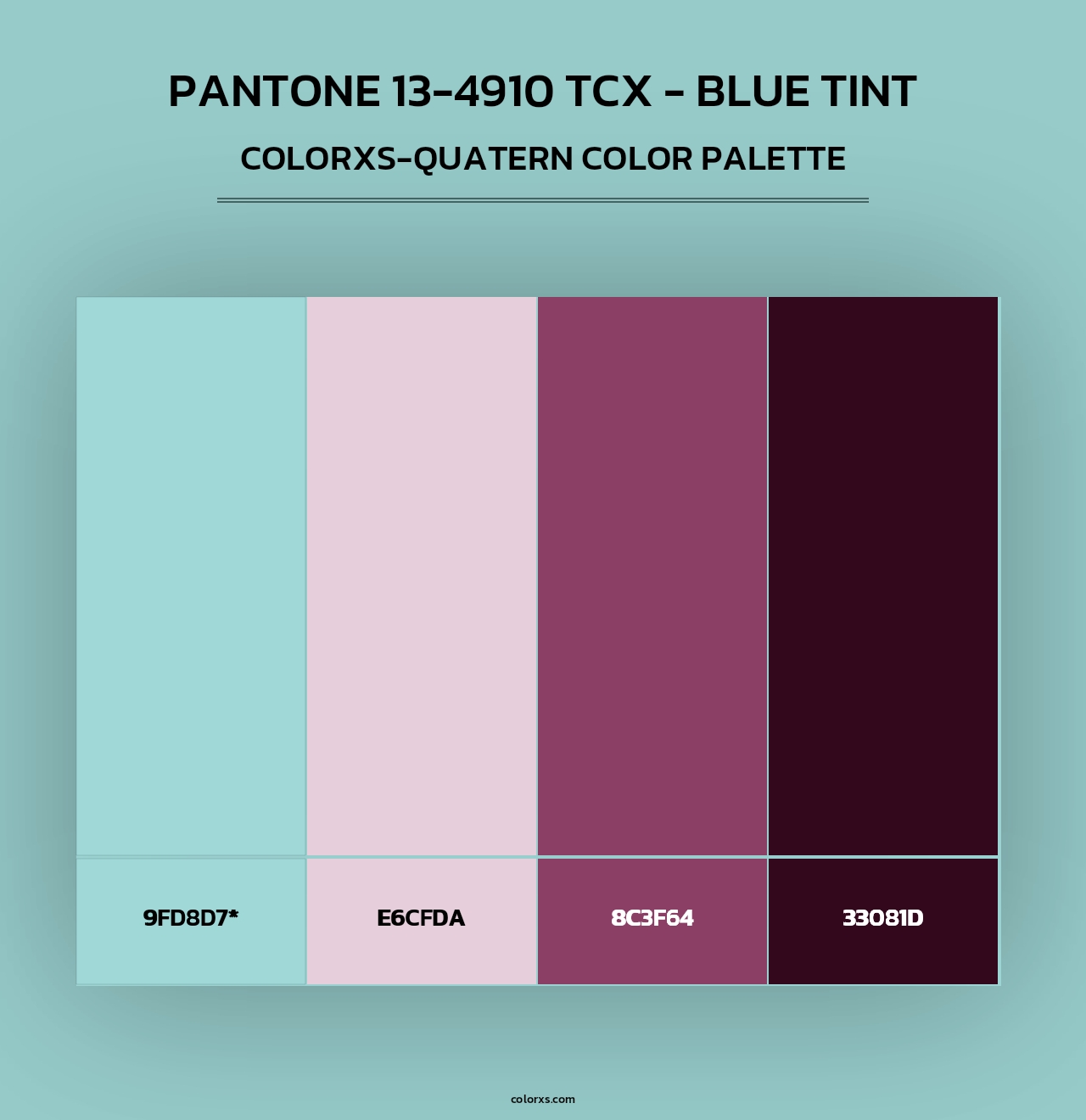 PANTONE 13-4910 TCX - Blue Tint color palettes - colorxs.com