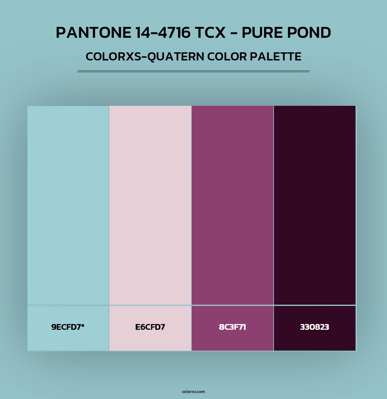 PANTONE 14-4716 TCX - Pure Pond color palettes - colorxs.com
