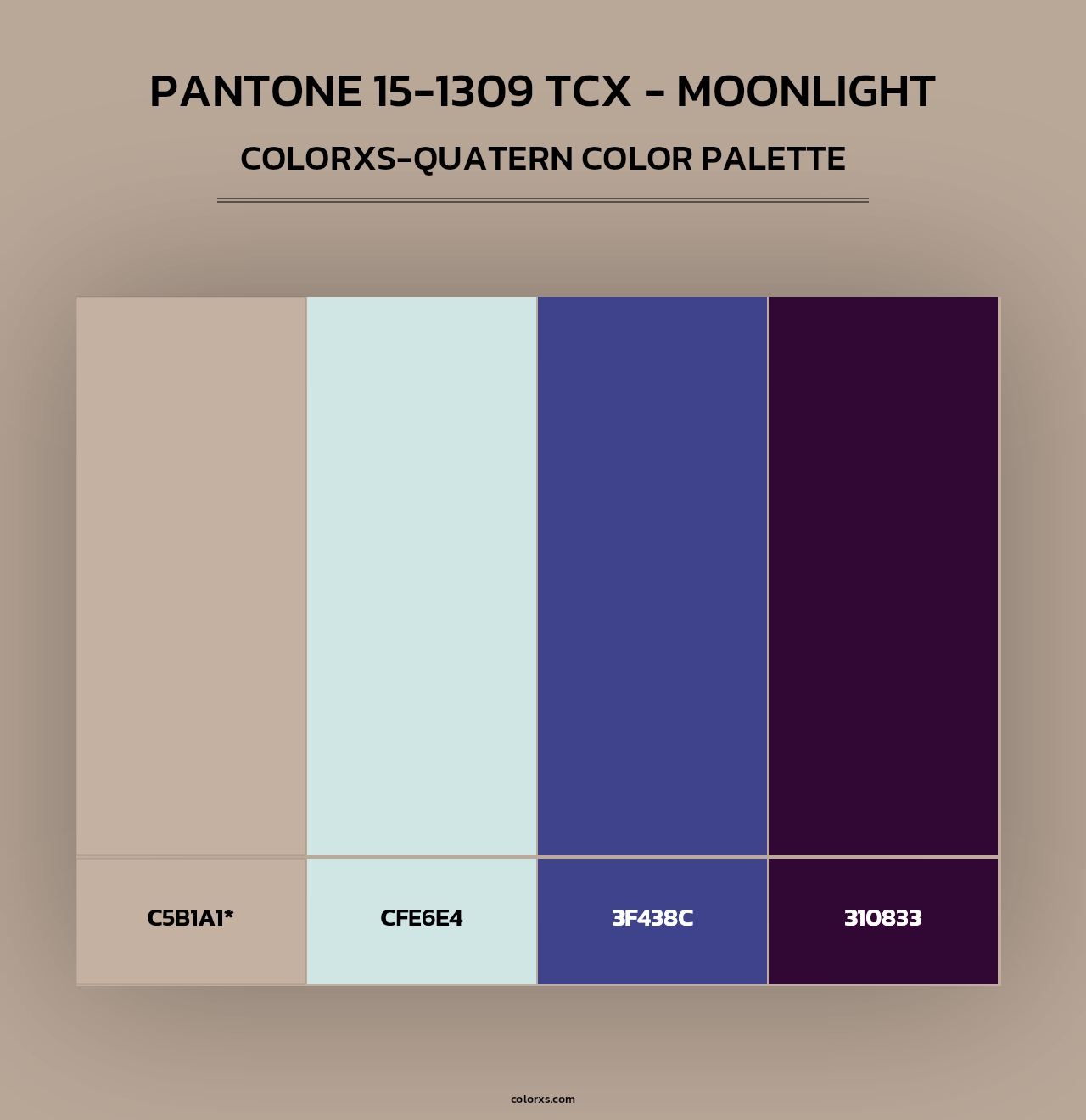 PANTONE 15-1309 TCX - Moonlight color palettes - colorxs.com