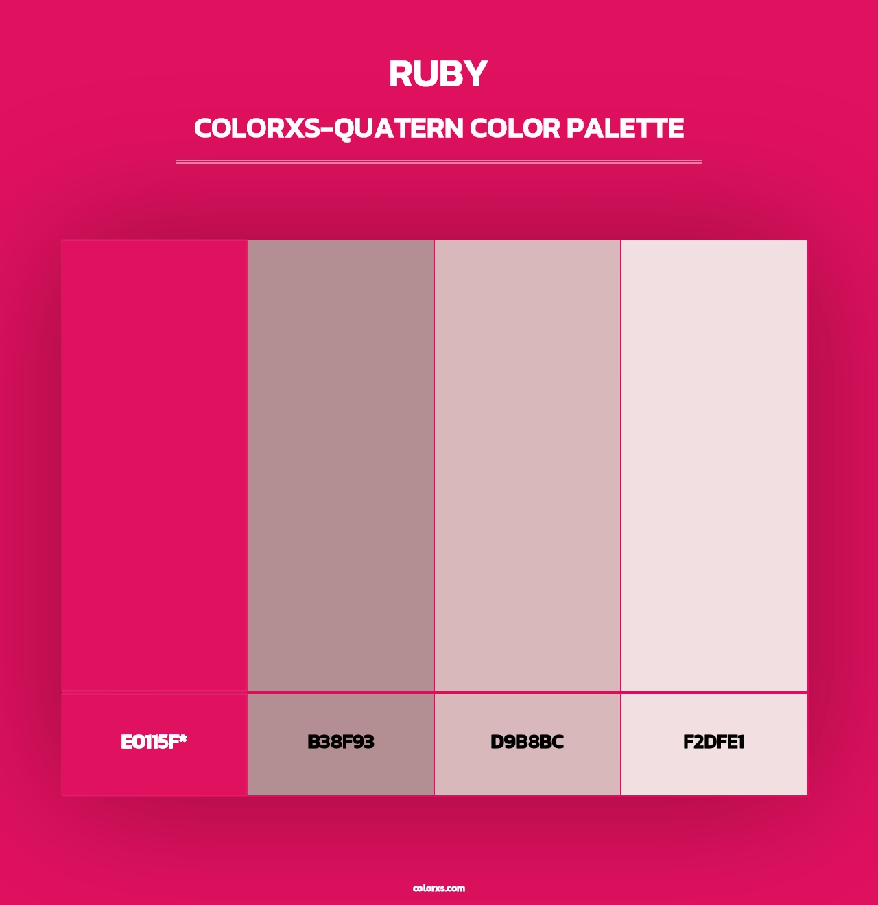 Ruby color palettes - colorxs.com