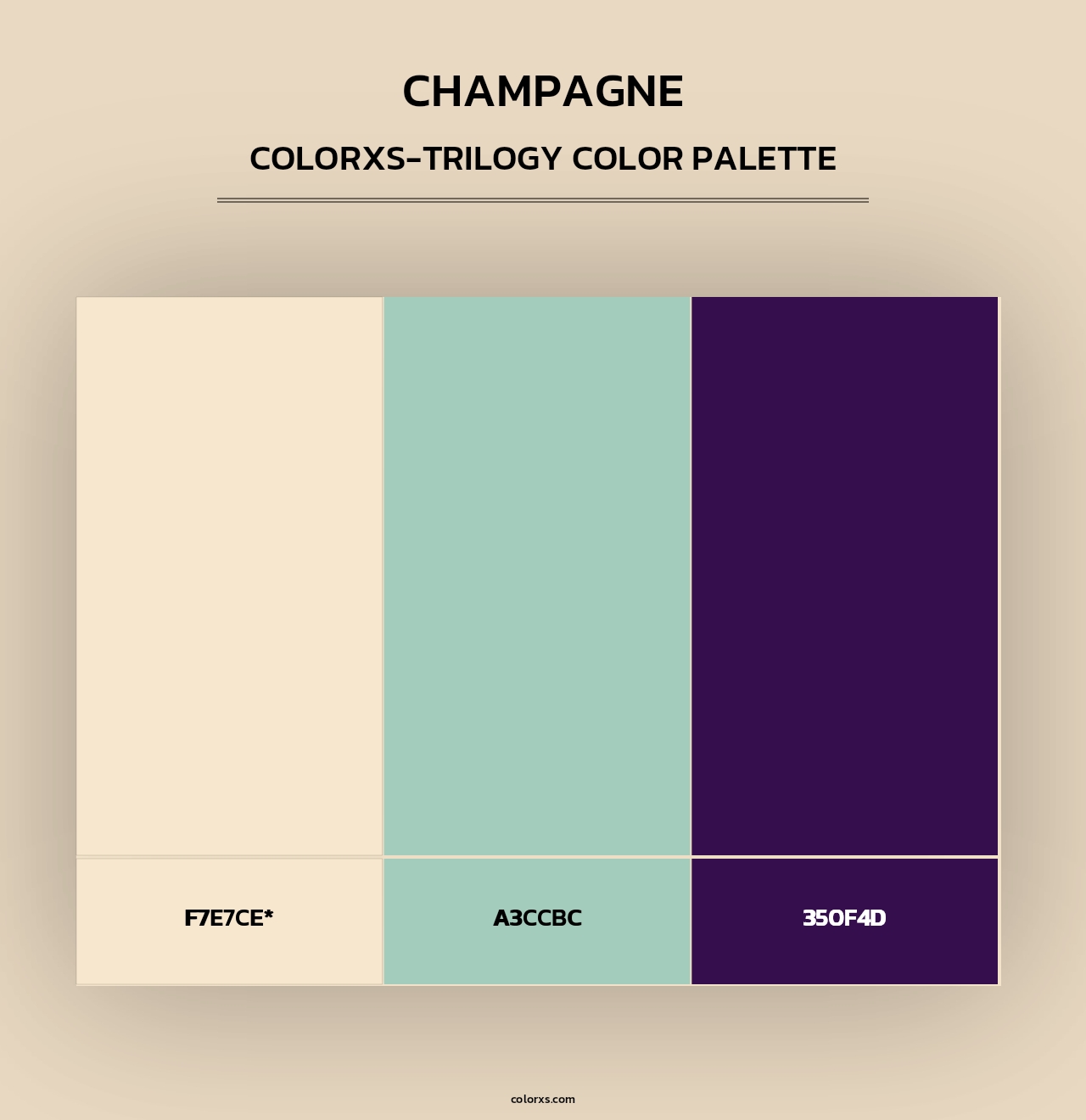 Champagne color palettes - colorxs.com