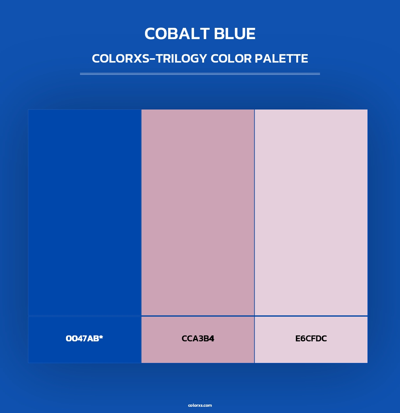 Cobalt Blue color palettes - colorxs.com