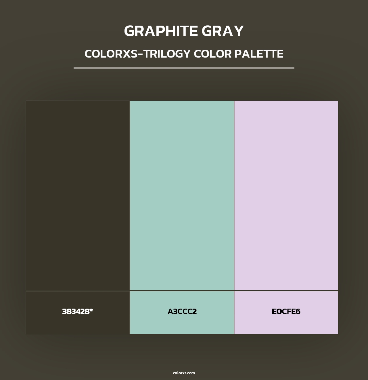 Graphite Gray color palettes - colorxs.com