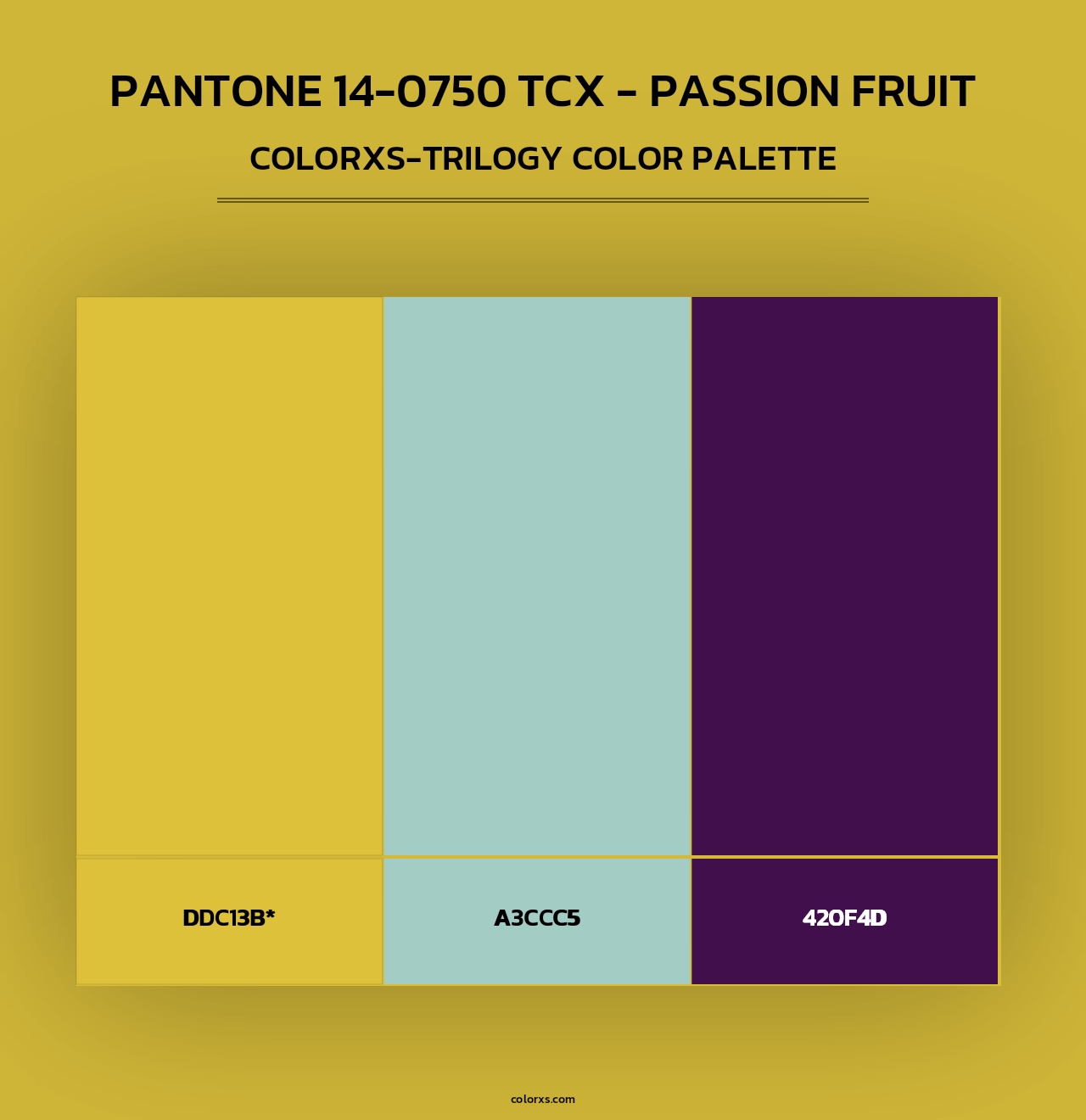 PANTONE 14-0750 TCX - Passion Fruit color palettes - colorxs.com
