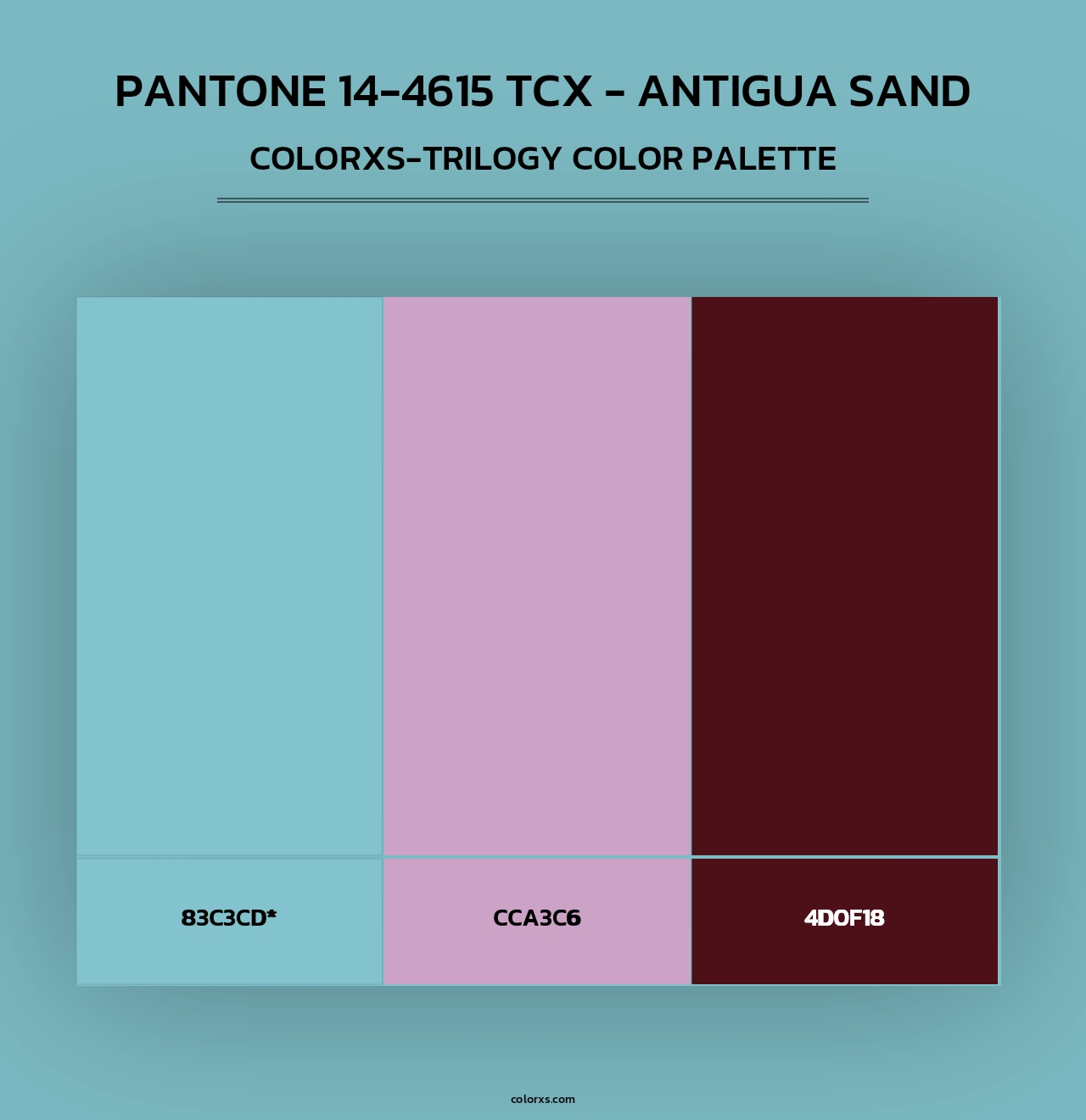 Pantone 14-4615 TCX - Antigua Sand color palettes - colorxs.com