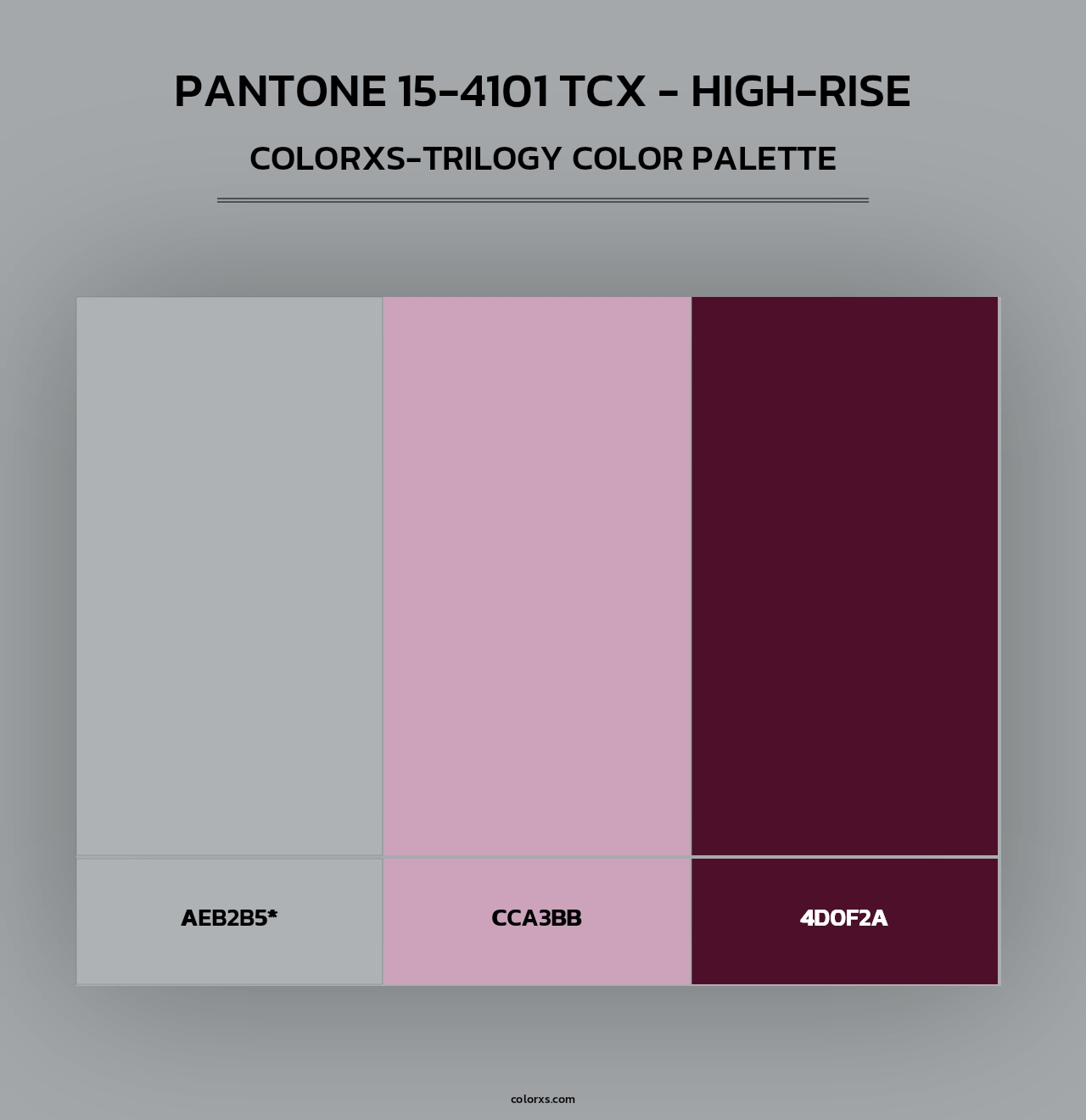 PANTONE 15-4101 TCX - High-rise color palettes - colorxs.com