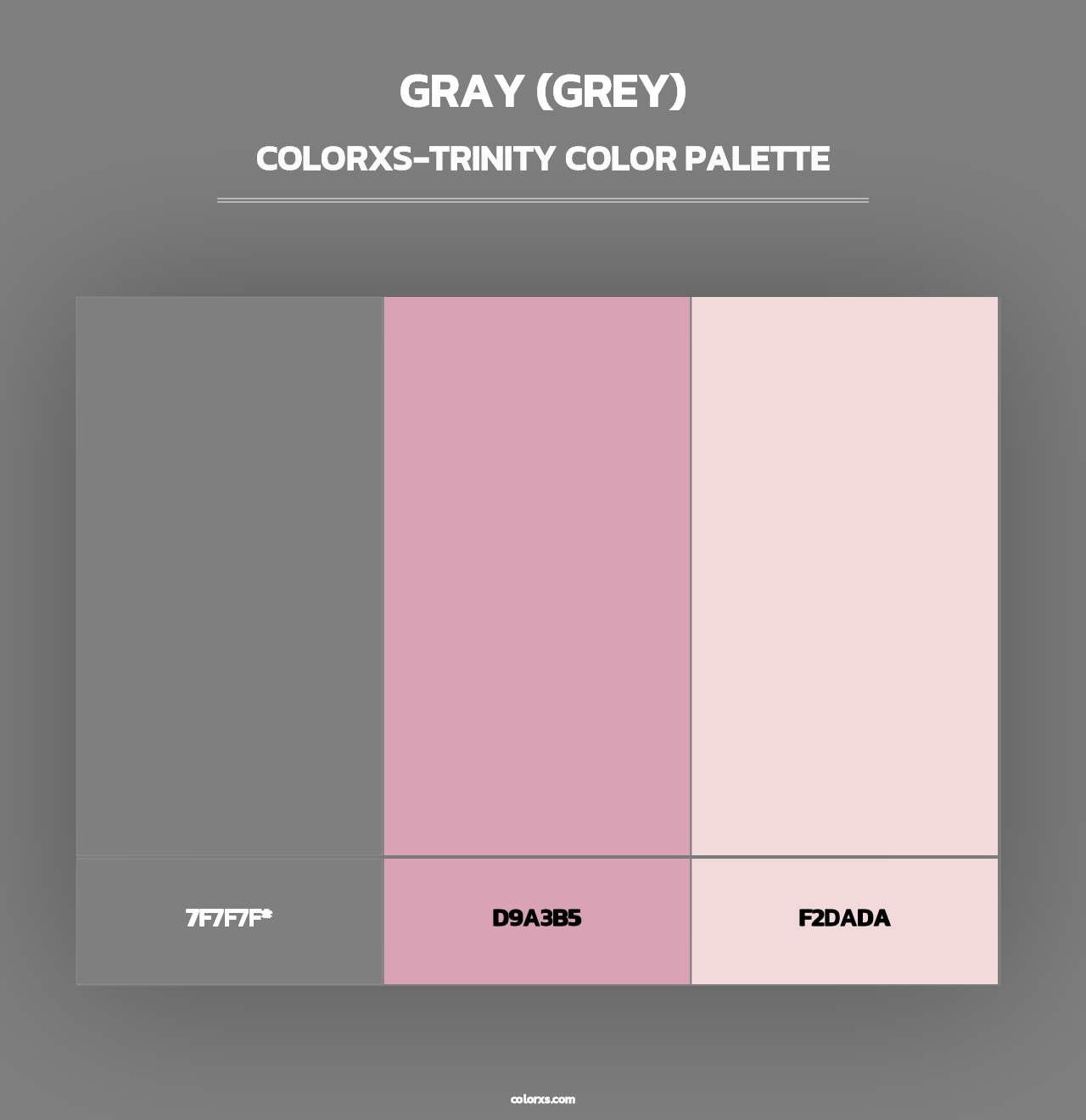 Gray (Grey) color palettes - colorxs.com