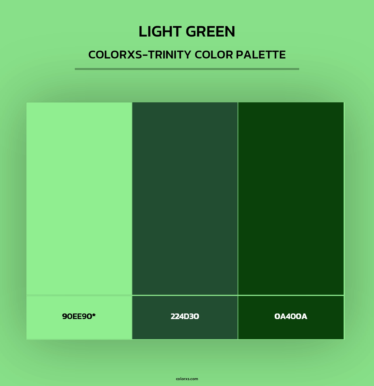 Light Green color palettes - colorxs.com
