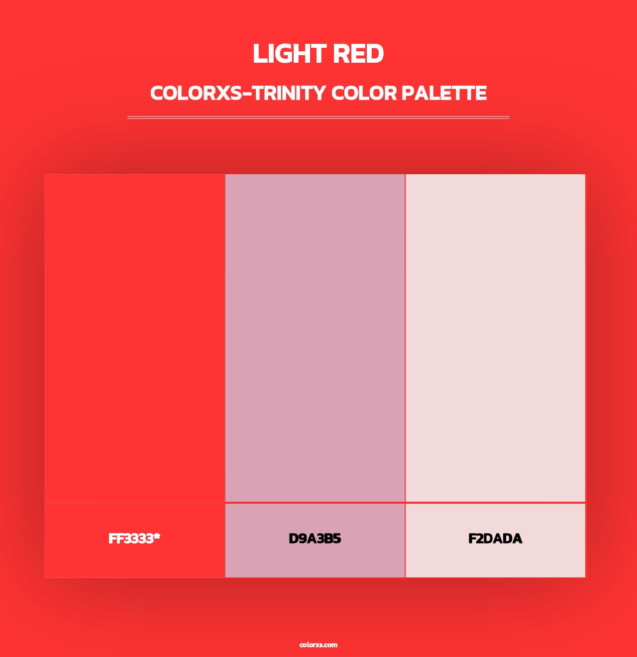 Light Red color palettes - colorxs.com