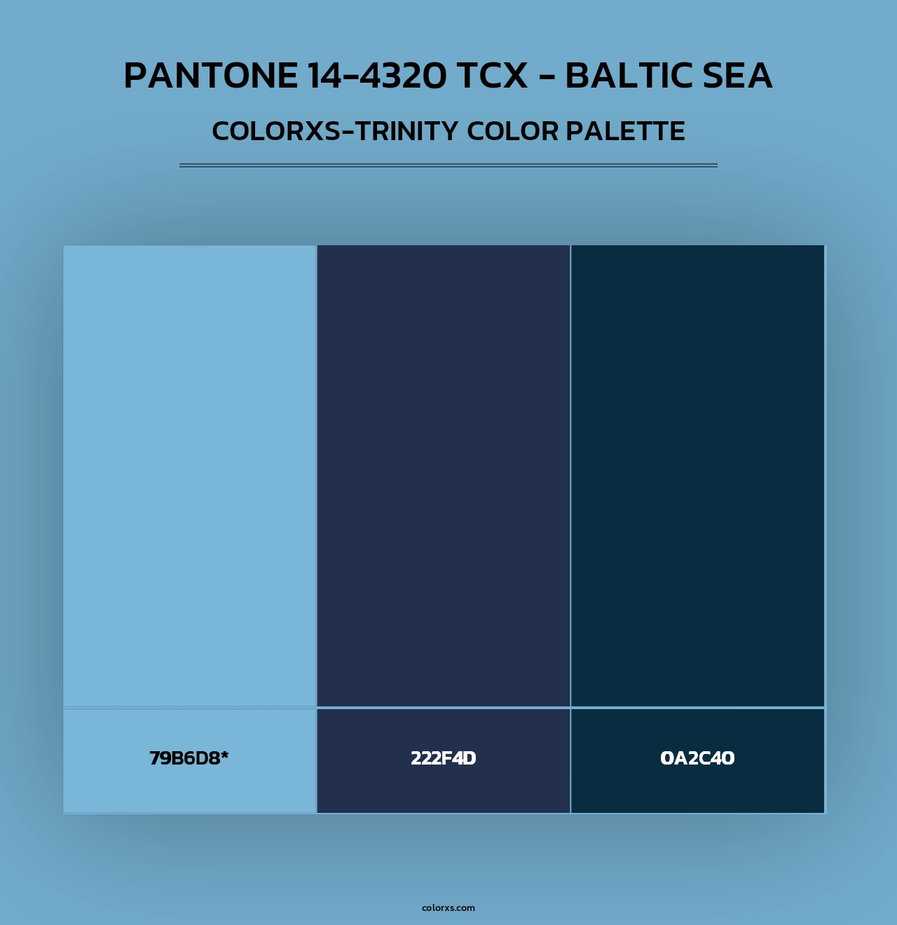 Pantone 14-4320 TCX - Baltic Sea color palettes - colorxs.com