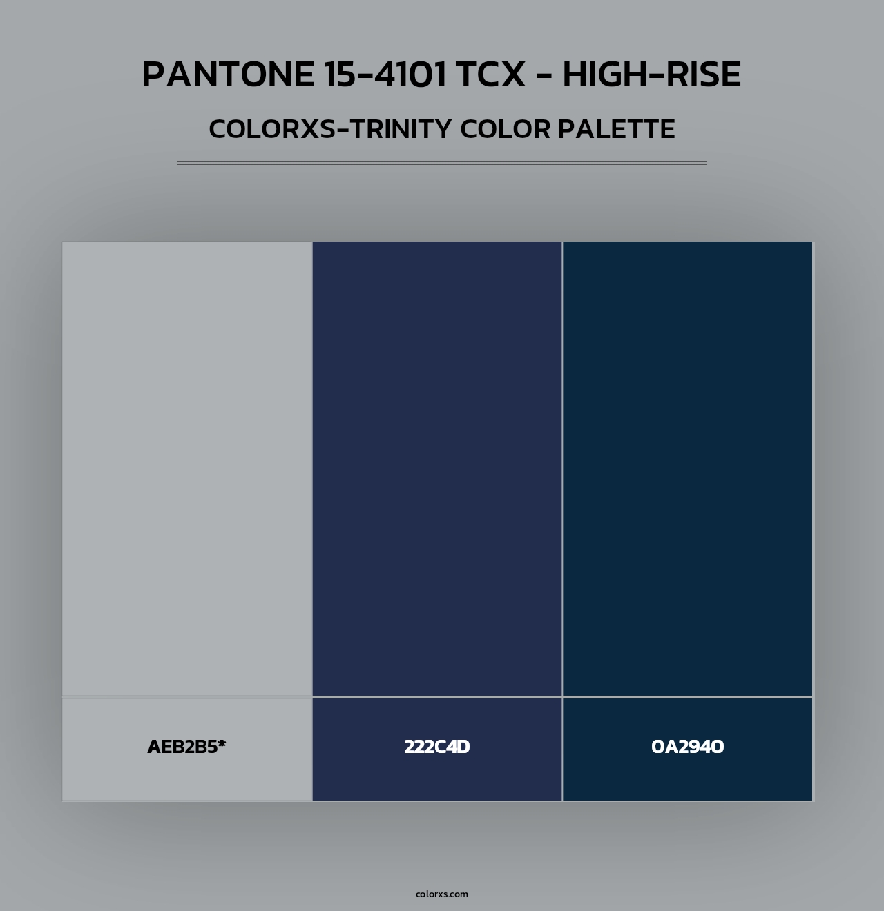 PANTONE 15-4101 TCX - High-rise color palettes - colorxs.com