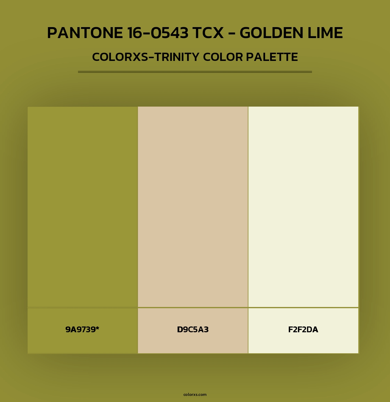 PANTONE 16-0543 TCX - Golden Lime color palettes - colorxs.com