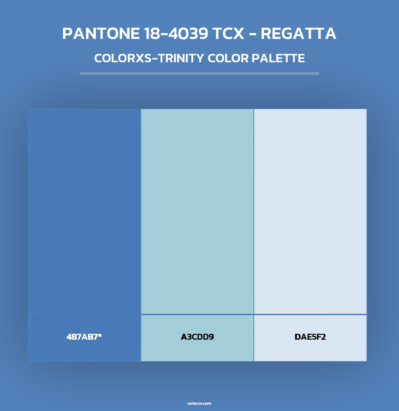 PANTONE 18-4039 TCX - Regatta color palettes - colorxs.com