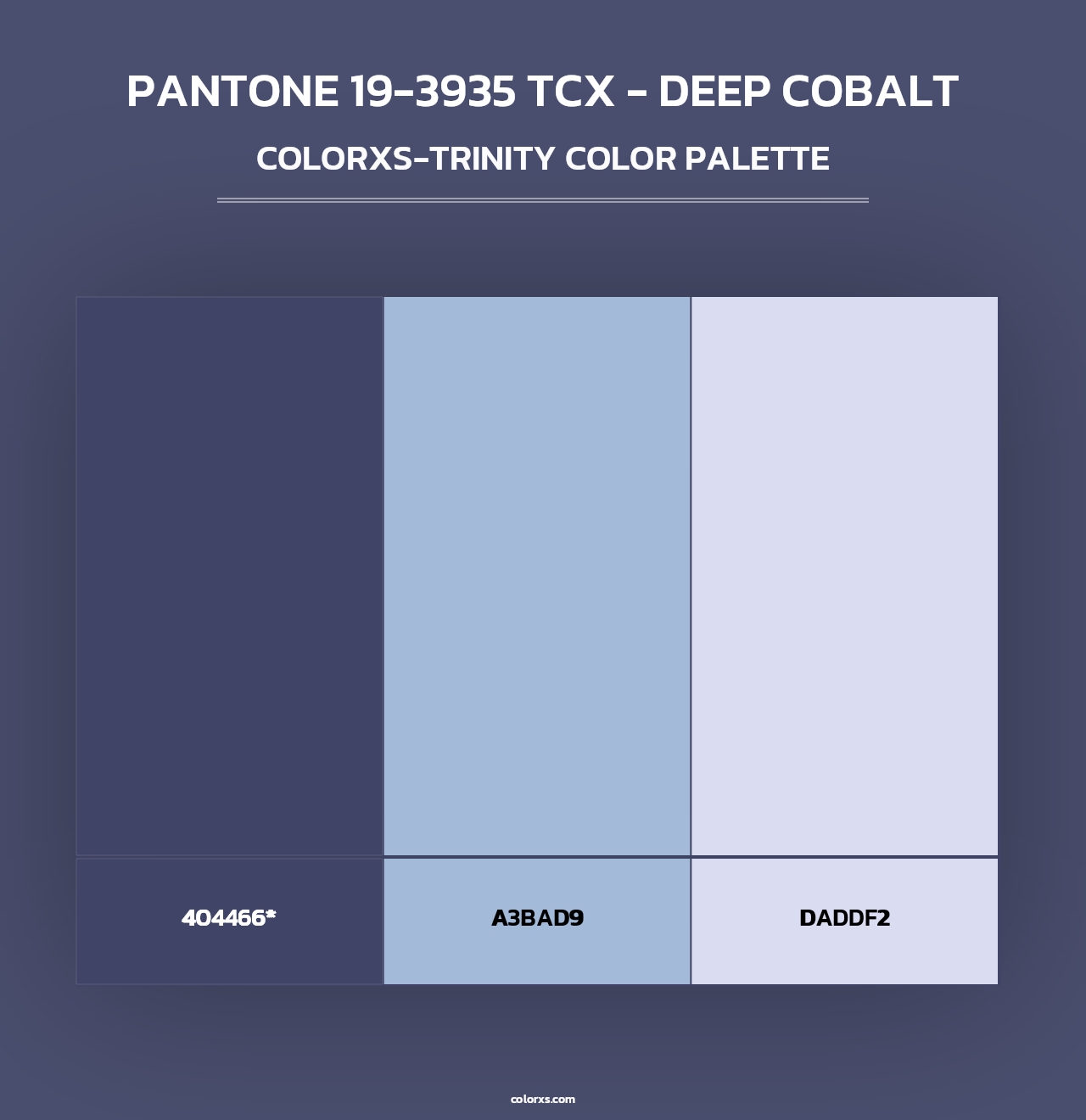PANTONE 19 3935 TCX Deep Cobalt Color Palettes Colorxs PANTONE 19 3935 TCX Deep Cobalt Color Palettes Colorxs