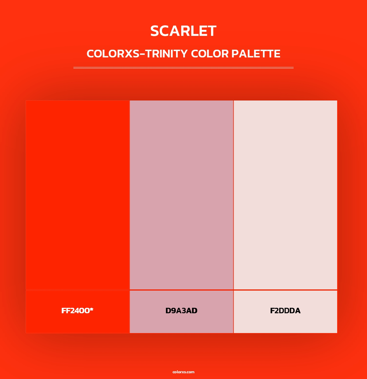 Scarlet color palettes - colorxs.com