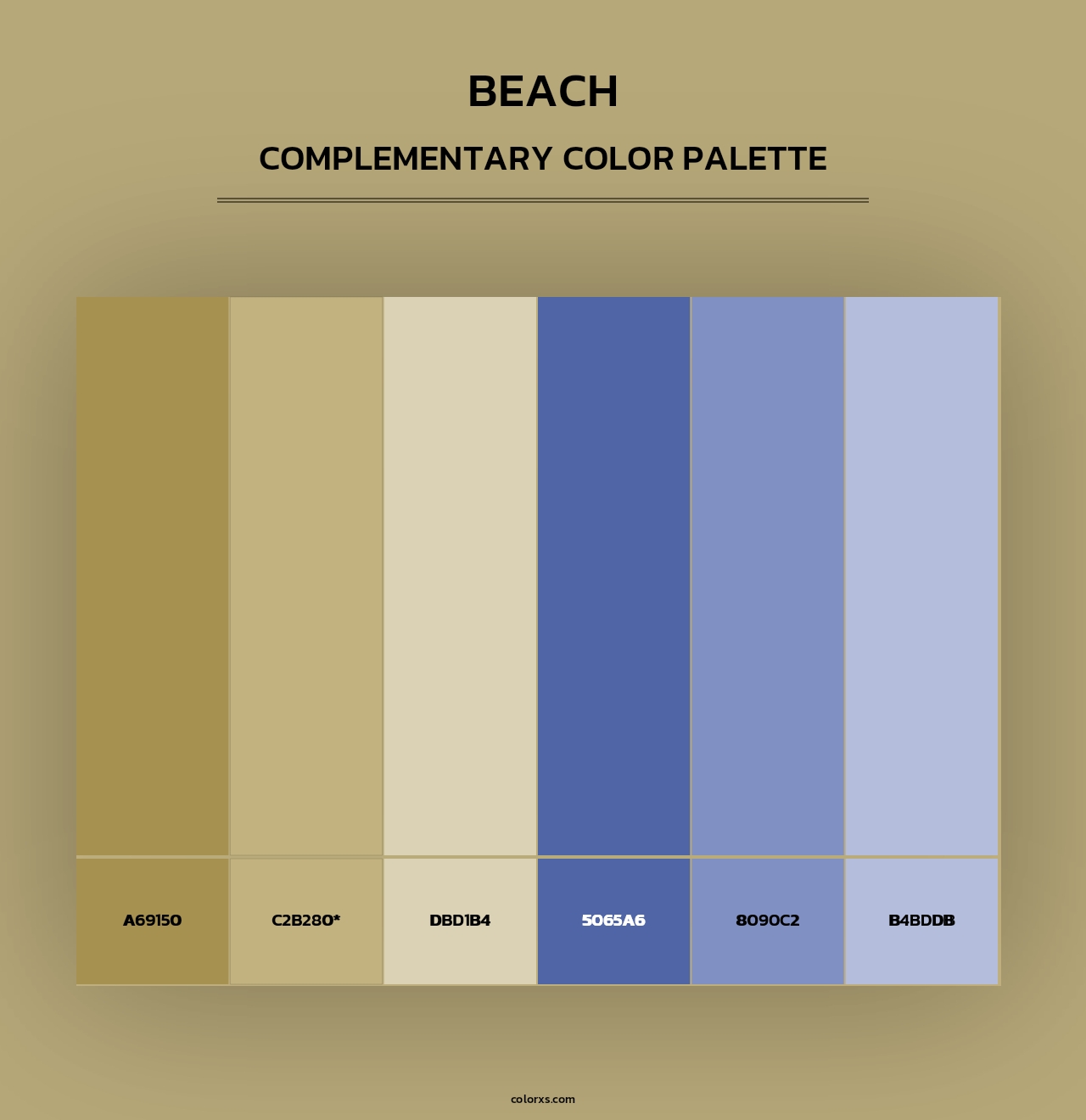 Beach color palettes - colorxs.com