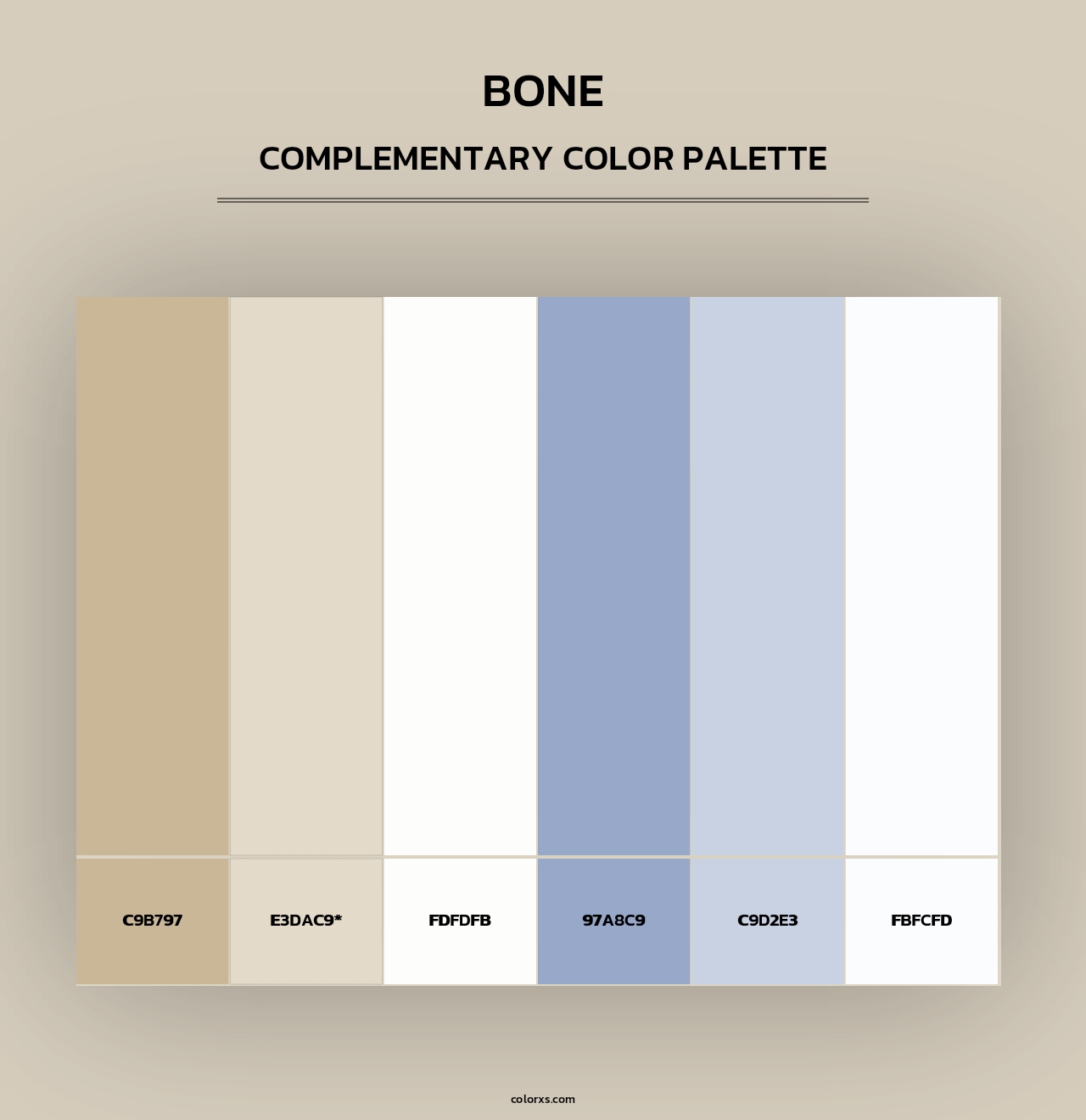 Bone color palettes - colorxs.com