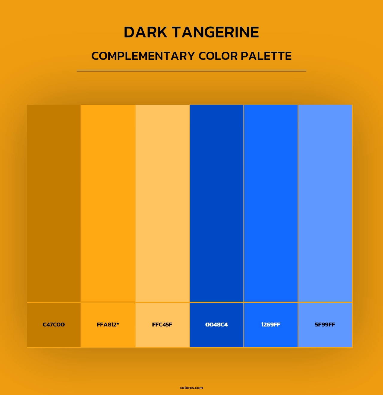 Dark Tangerine color palettes - colorxs.com