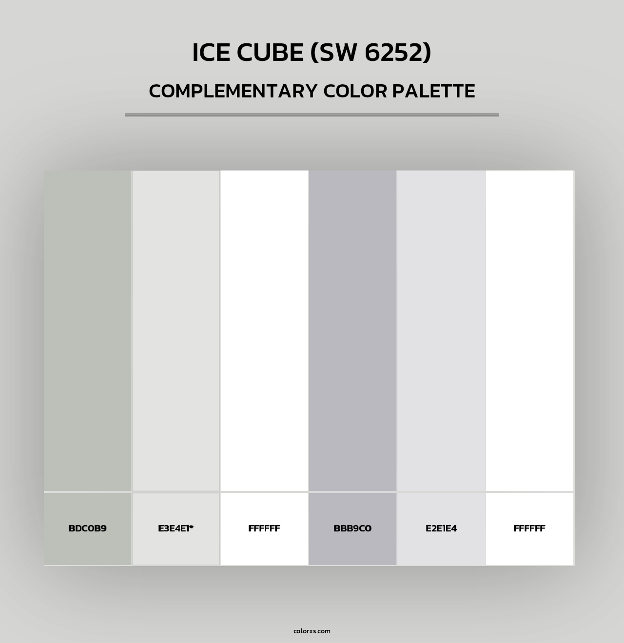 Sherwin Williams Ice Cube (SW 6252) Paint coordinating colors and ...