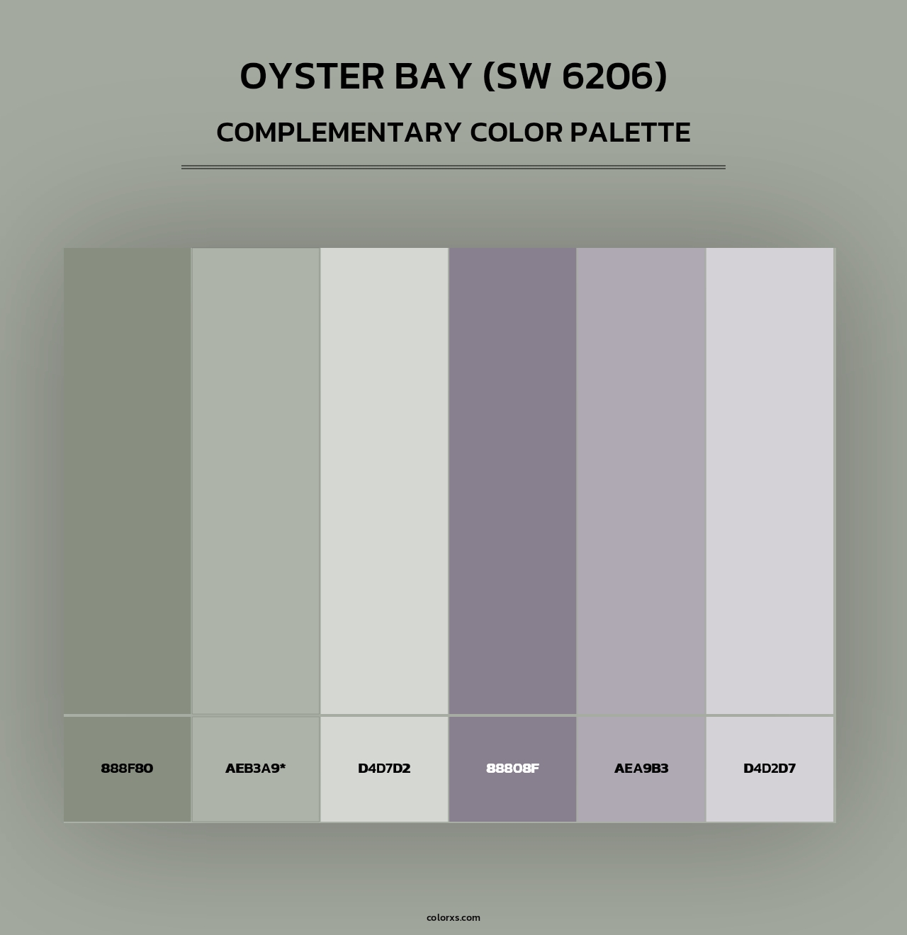 Sherwin Williams Oyster Bay Complementary Colors