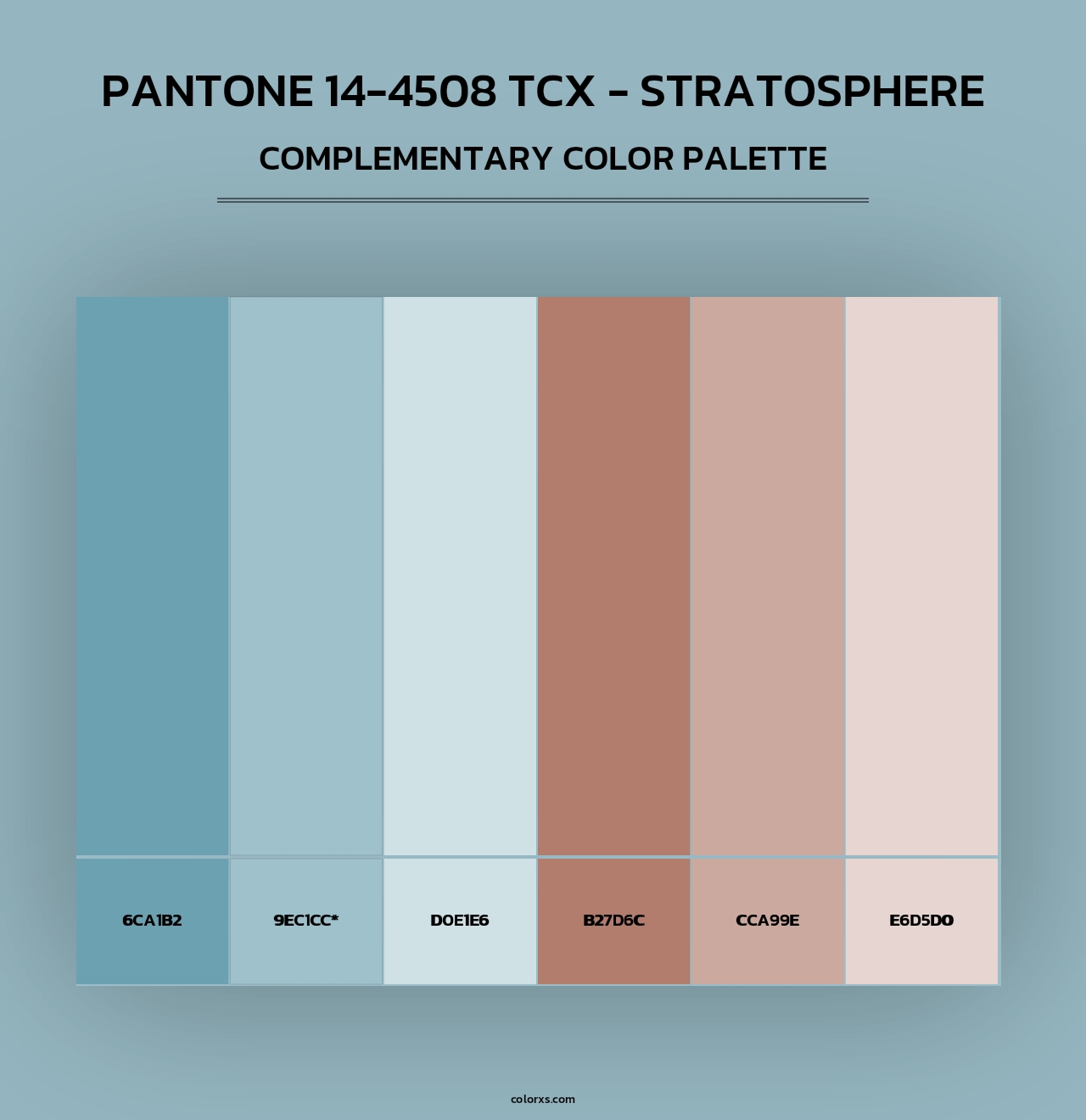 PANTONE 14 4508 TCX Stratosphere Color Palettes Colorxs