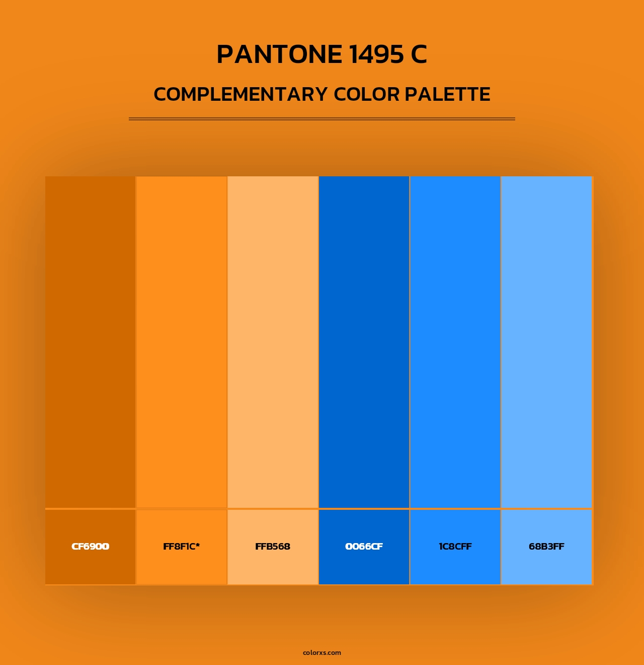 PANTONE 1495 C color palettes - colorxs.com