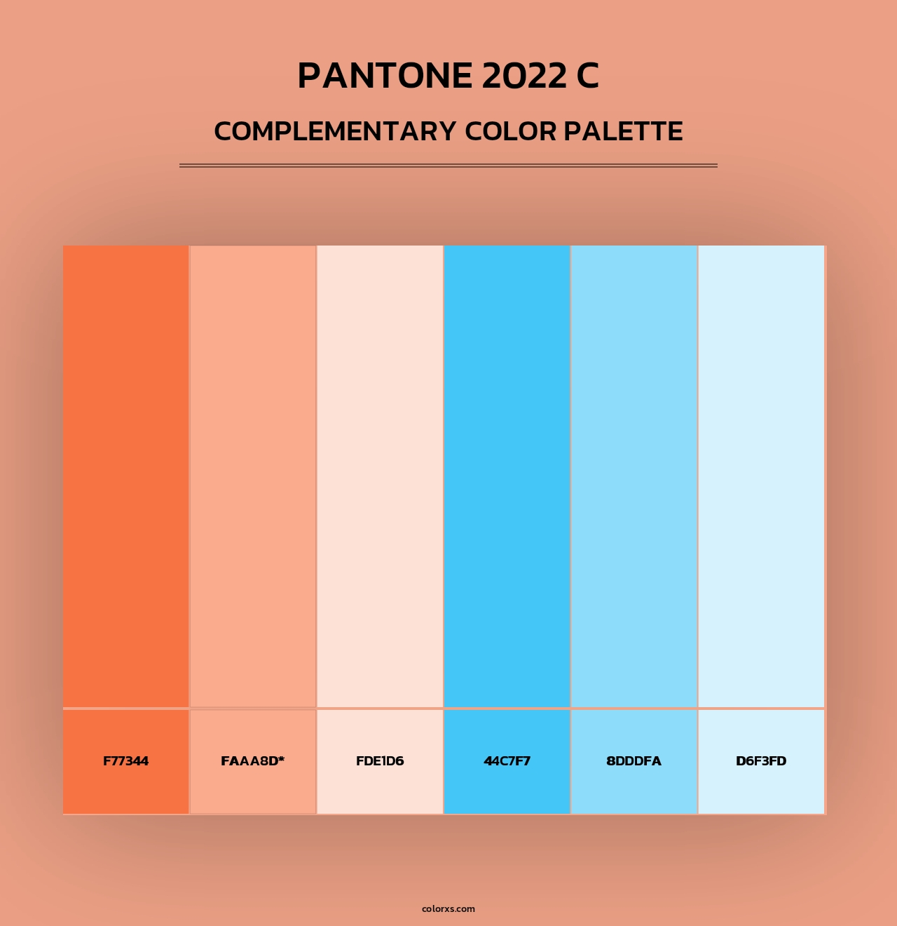 PANTONE 2022 C color palettes - colorxs.com