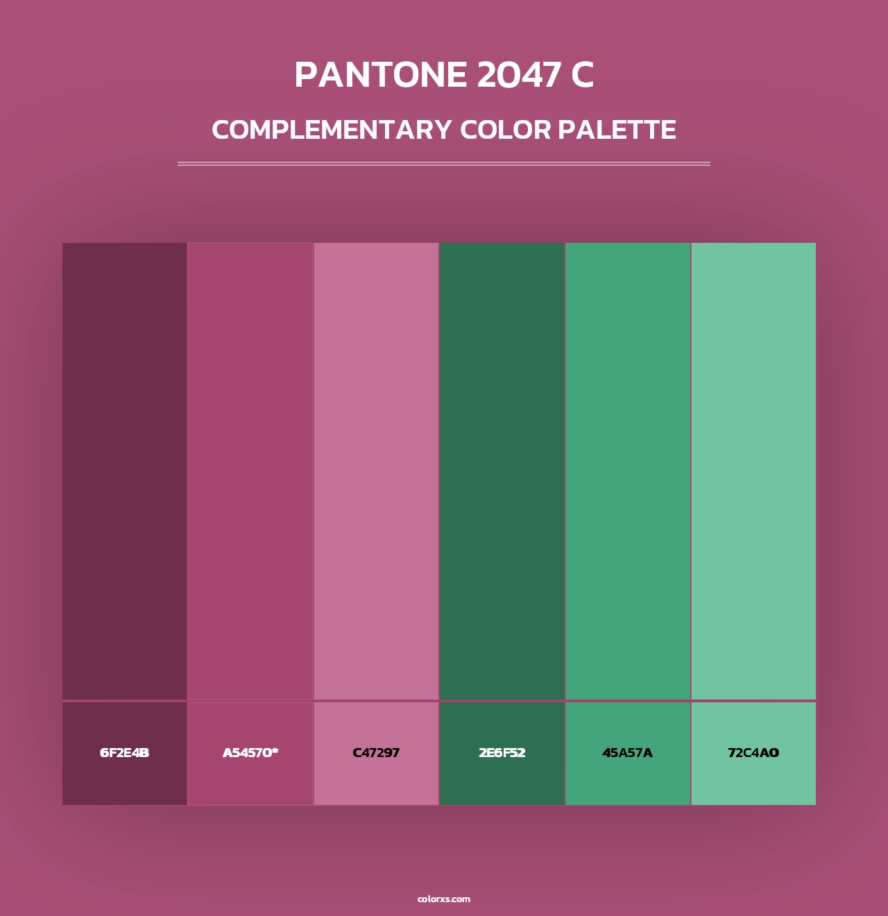 PANTONE 2047 C color palettes - colorxs.com