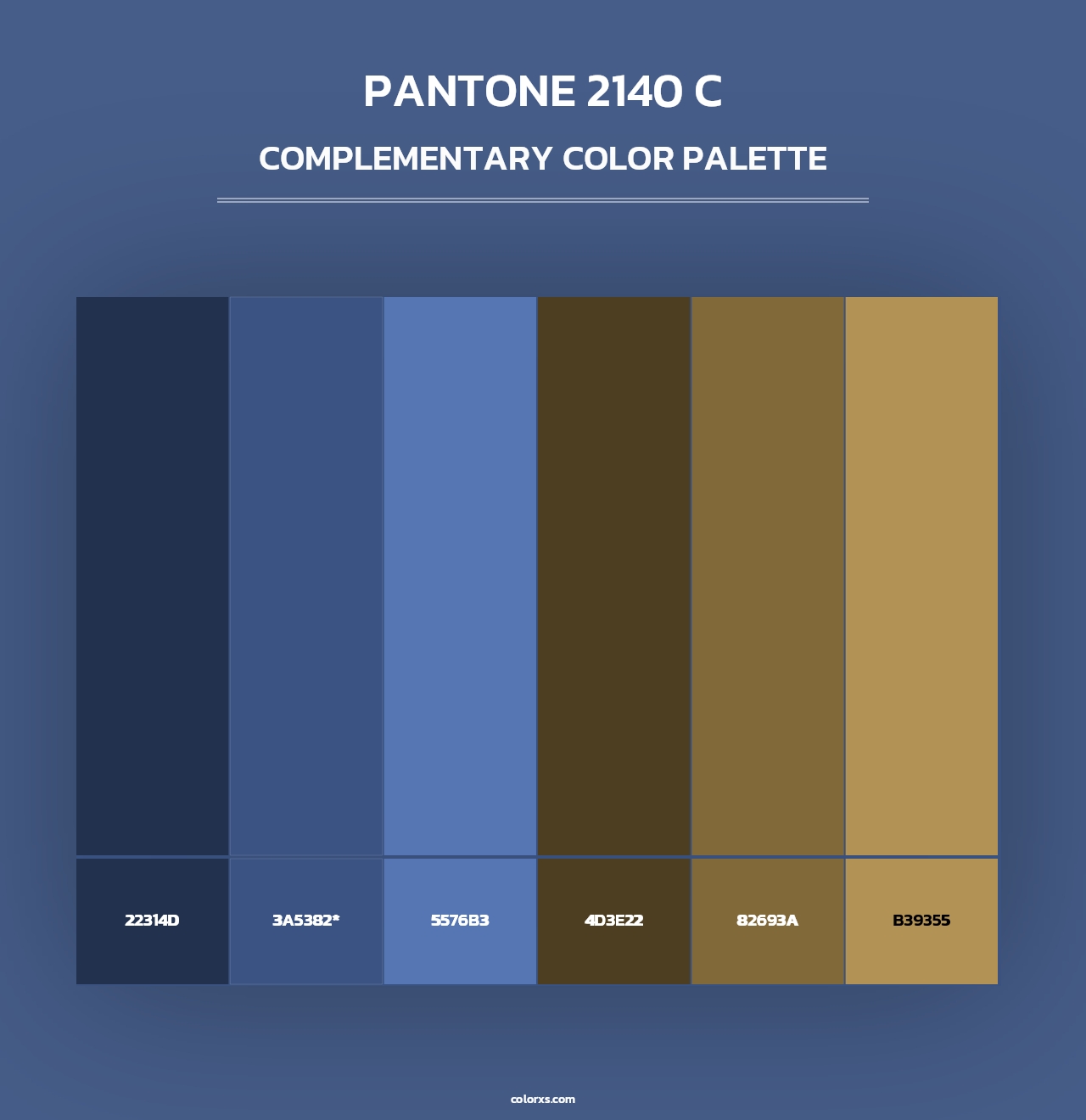 PANTONE 2140 C color palettes - colorxs.com