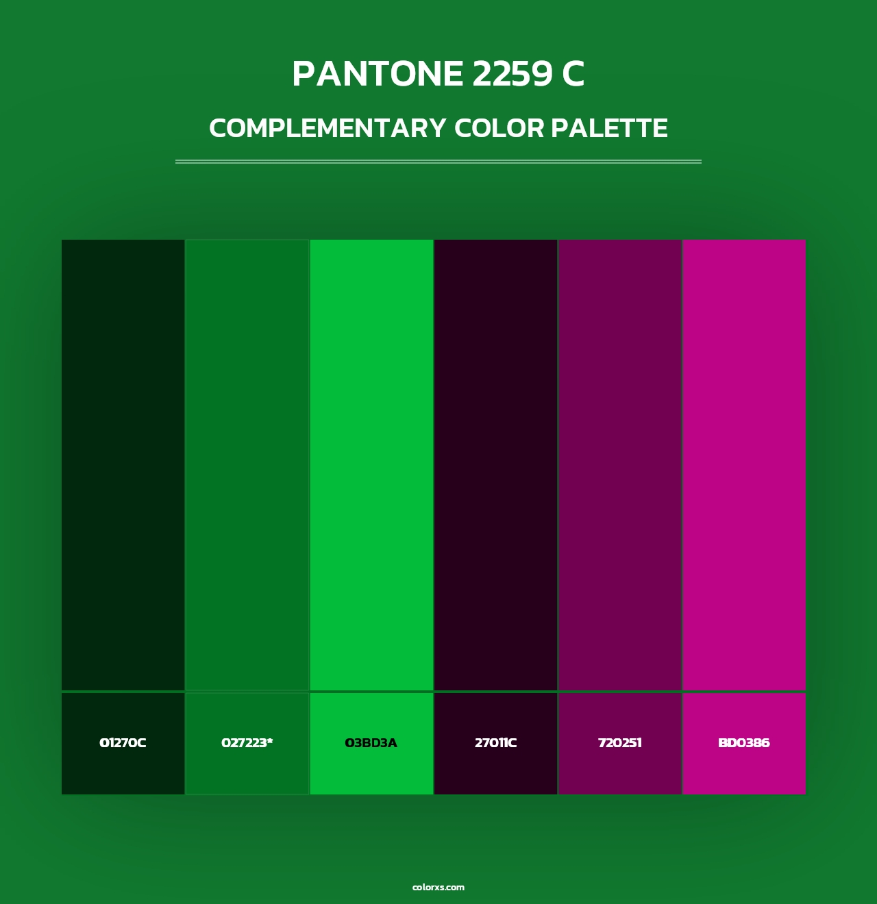 PANTONE 2259 C color palettes - colorxs.com