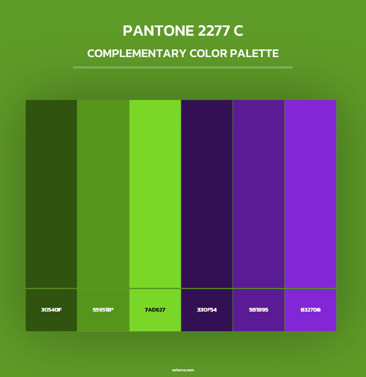 PANTONE 2277 C color palettes - colorxs.com