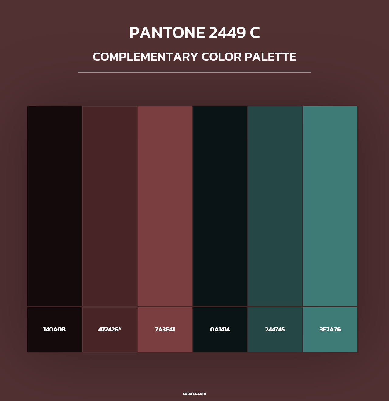 PANTONE 2449 C color palettes - colorxs.com