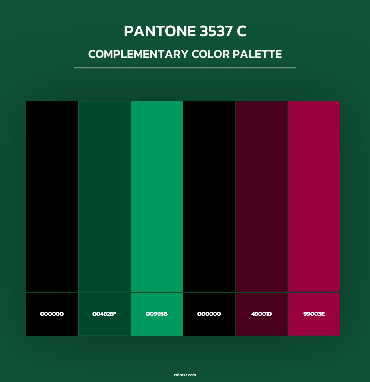 PANTONE 3537 C color palettes - colorxs.com