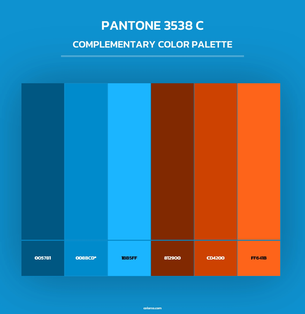 PANTONE 3538 C color palettes - colorxs.com