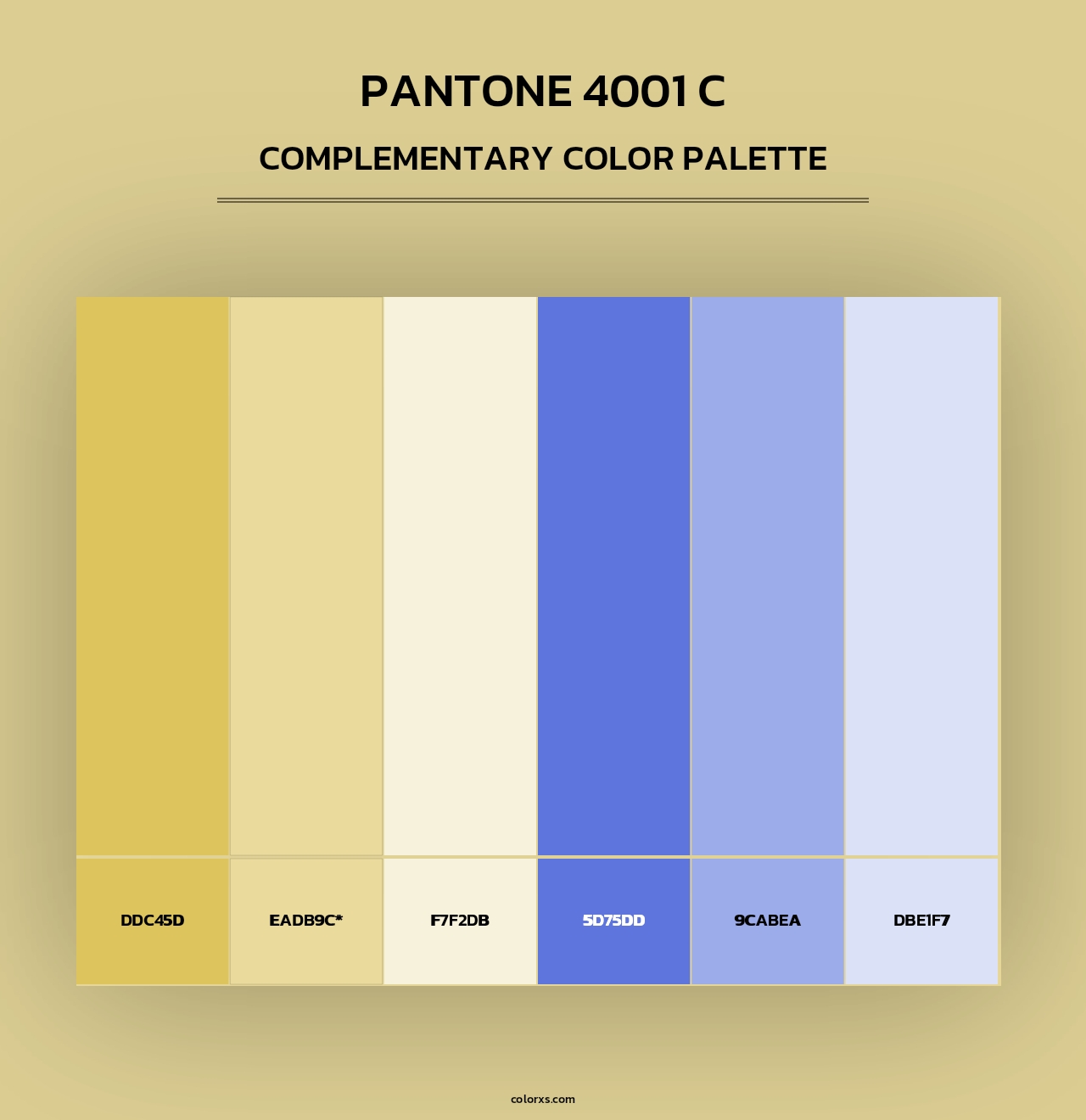 PANTONE 4001 C color palettes - colorxs.com
