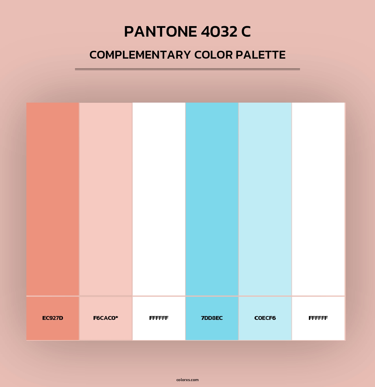 PANTONE 4032 C color palettes - colorxs.com