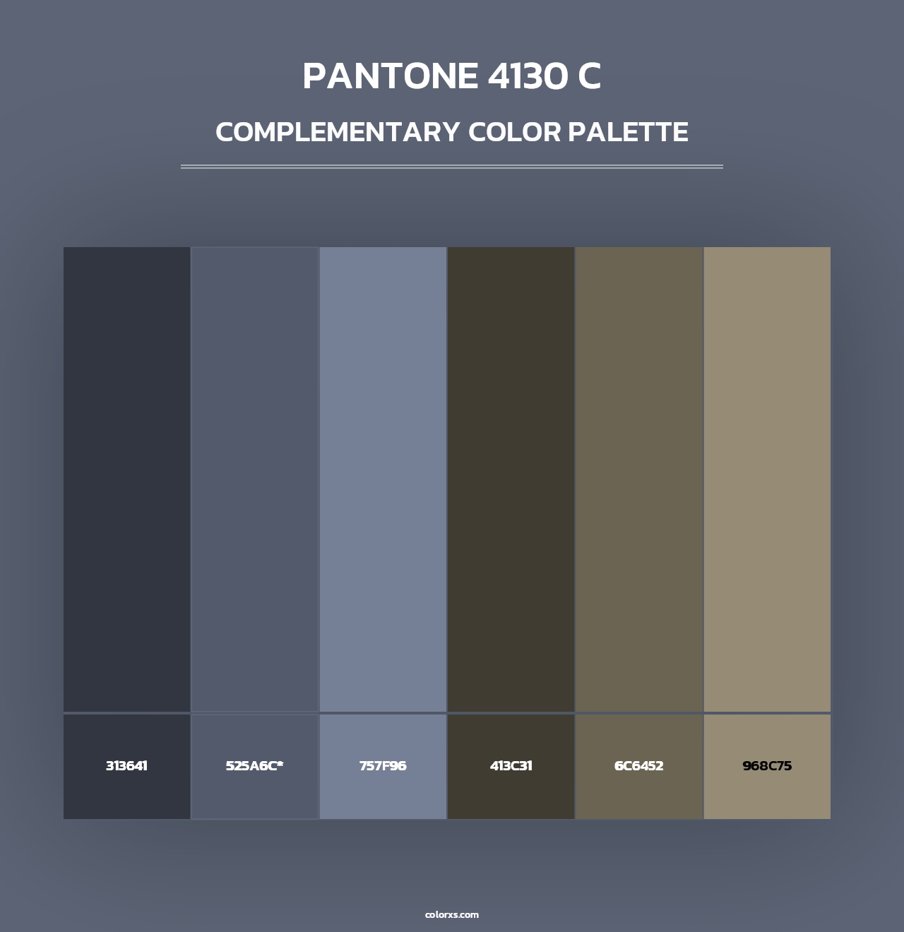 PANTONE 4130 C color palettes - colorxs.com