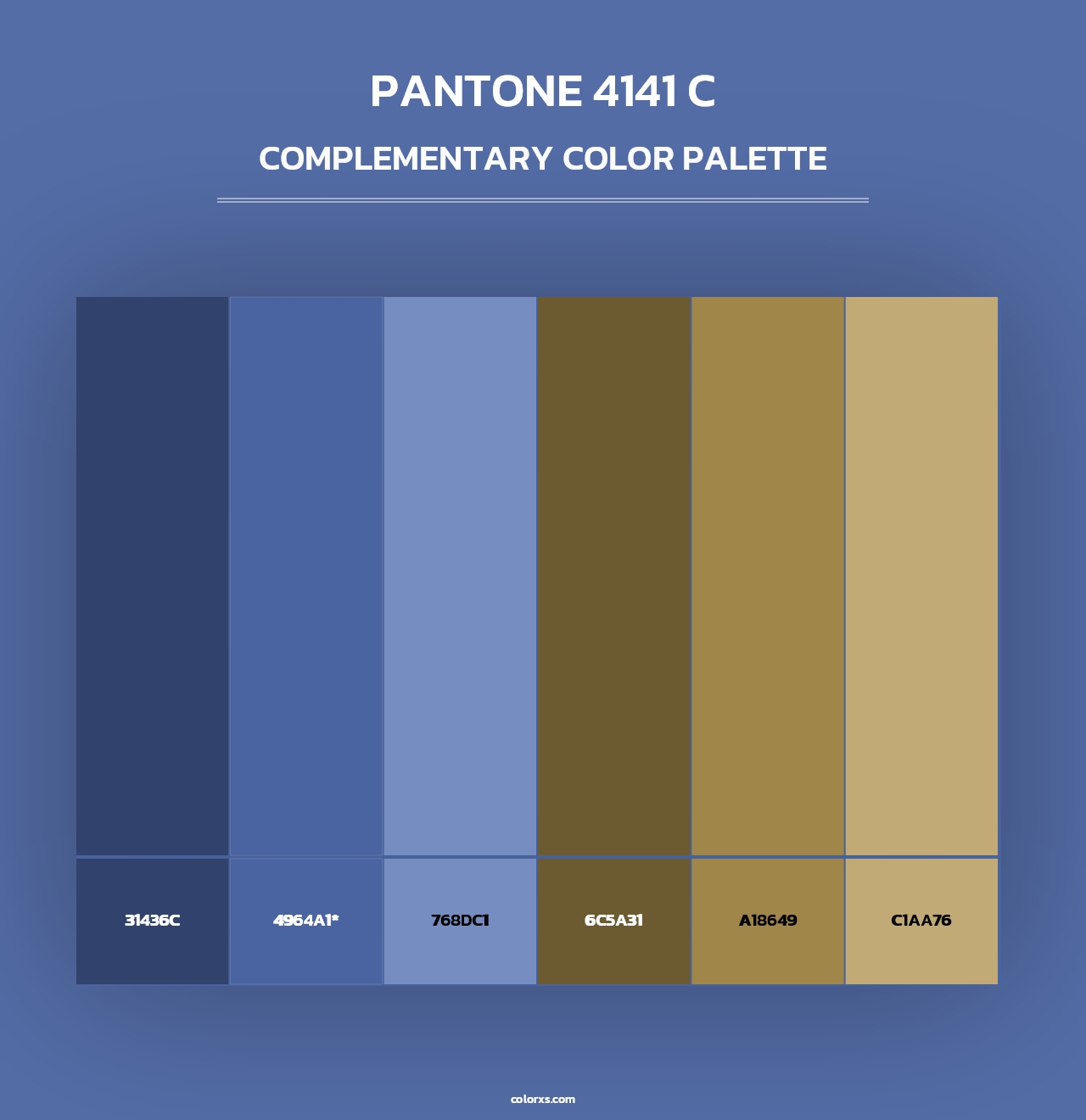PANTONE 4141 C color palettes - colorxs.com